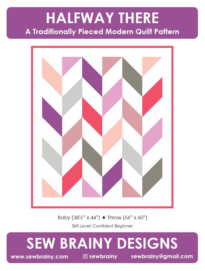 Halfway There Quilt Pattern – Sew Brainy Designs