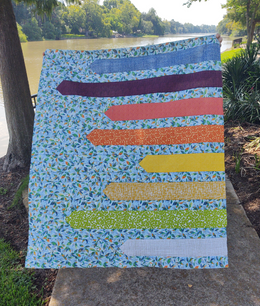 Sidestream Quilt Pattern (PDF) – Sew Brainy Designs