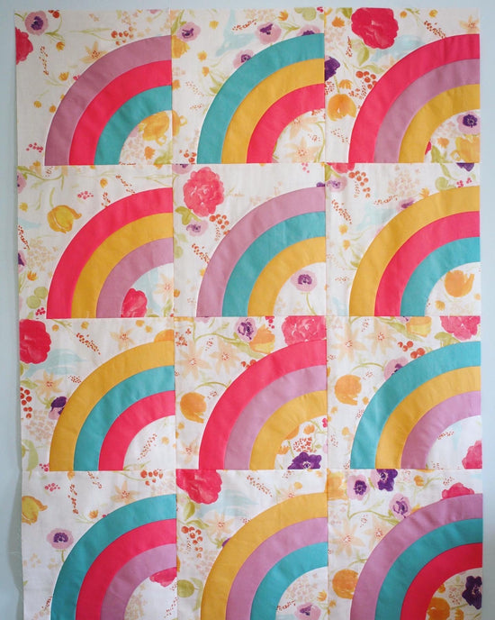 Rainbow Splash Quilt Pattern (PDF) – Sew Brainy Designs