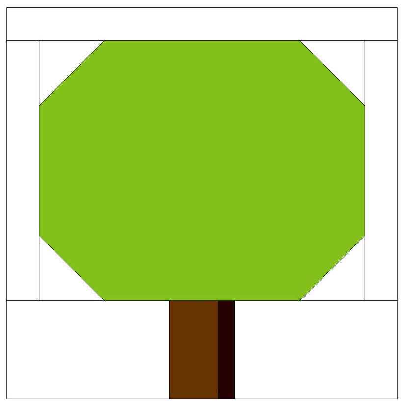 Simple Tree Quilt Block Pattern (PDF) – Sew Brainy Designs